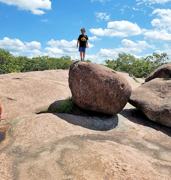 King of the rock isn't just a childhood game here&mdash;it's practically a Missouri rite of passage. This boulder makes every playground slide seem ordinary. 