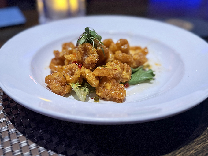 These crispy morsels of lobster aren't just appetizers; they're little golden nuggets of oceanic joy that disappear faster than your willpower.