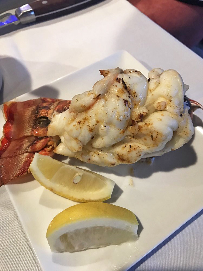 Lobster tail that's had exactly the right kind of day at the spa &ndash; butter-bathed, perfectly seasoned, and ready for its close-up.