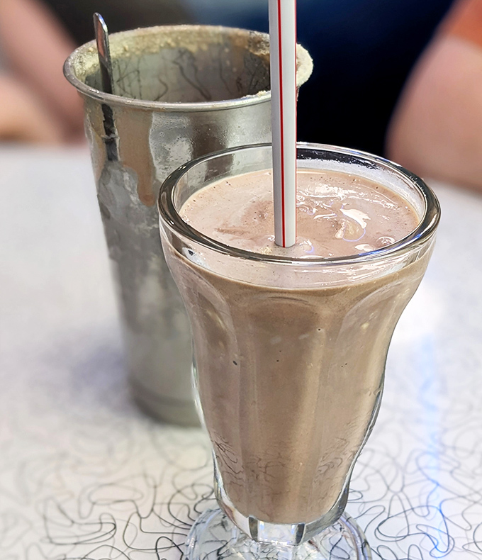 The milkshake arrives with that extra portion in the metal mixing cup&mdash;the diner equivalent of finding an unexpected twenty in your old jacket pocket.