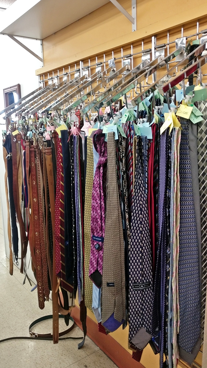 The necktie collection&mdash;where corporate America's cast-offs become your signature style statement. That silk paisley is calling your name.