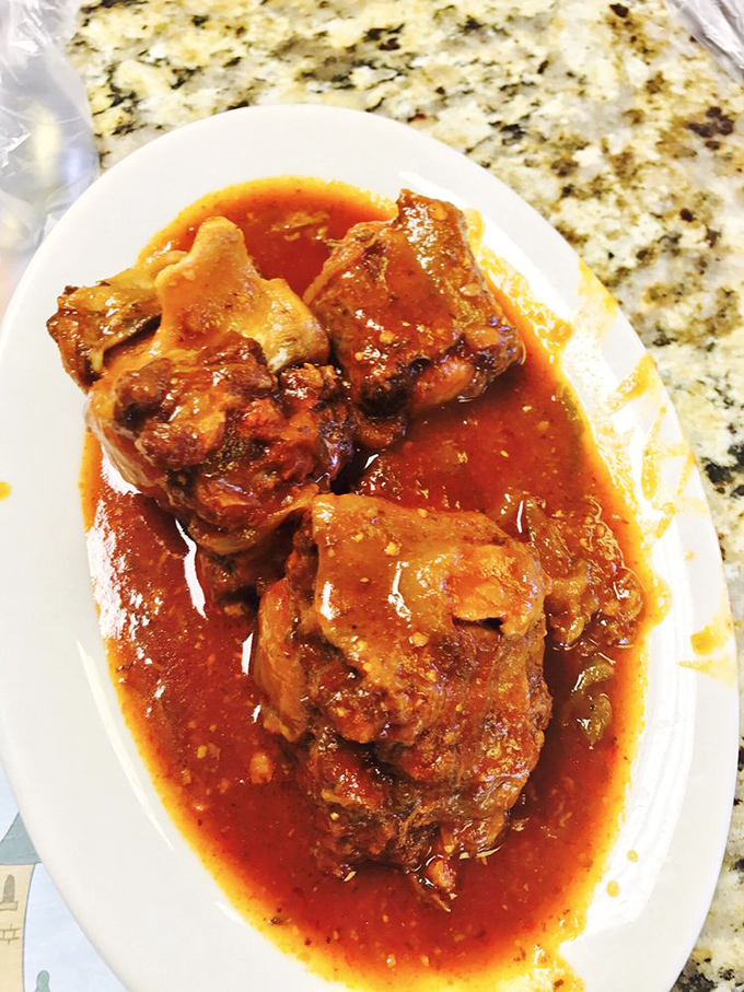 This oxtail stew could convince vegetarians to reconsider their life choices with its rich, fall-apart tender meat swimming in savory sauce.