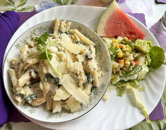 Behold the Pasta Florentine &ndash; the dish that turns sensible adults into long-distance drivers seeking creamy enlightenment.