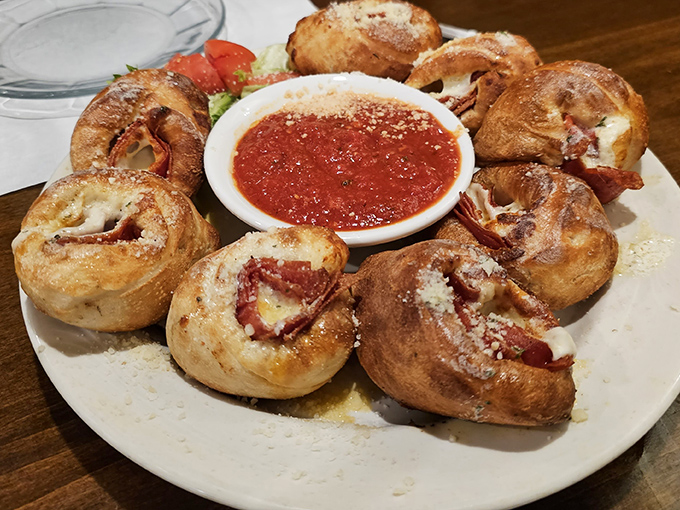 These pepperoni rolls aren't just appetizers&mdash;they're little ambassadors of joy. The perfect marriage of bread, cheese, and pepperoni with marinara matchmaker.