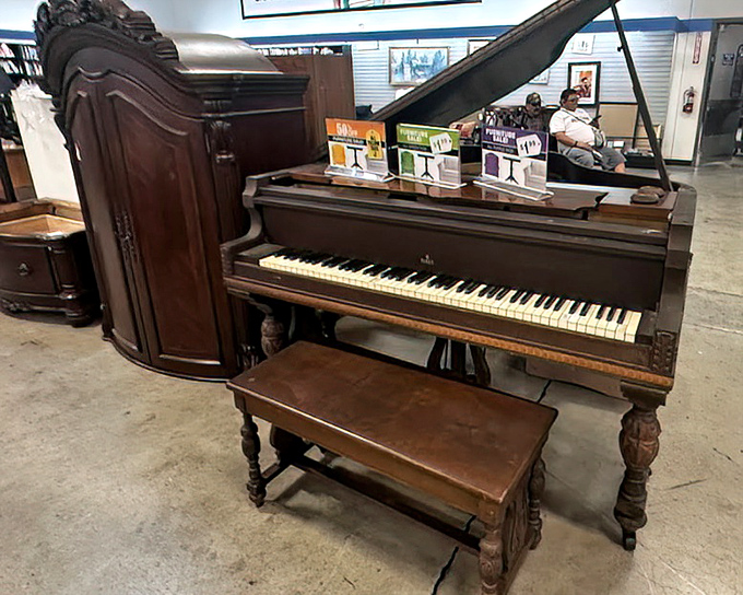 Not just any piano&mdash;a time machine with keys. Someone's musical history waiting for new fingers to bring it back to life.