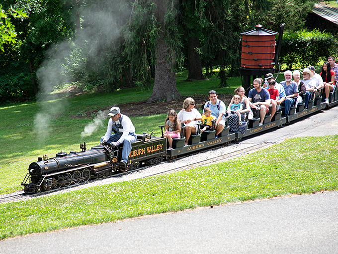 All aboard the Auburn Valley Express &ndash; where the only thing miniature is the train, not the joy it brings.