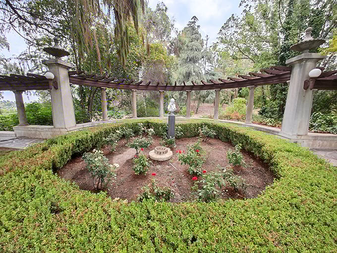 A garden within a garden&mdash;this circular rose sanctuary offers the perfect spot for contemplation, or pretending you're in a period drama.
