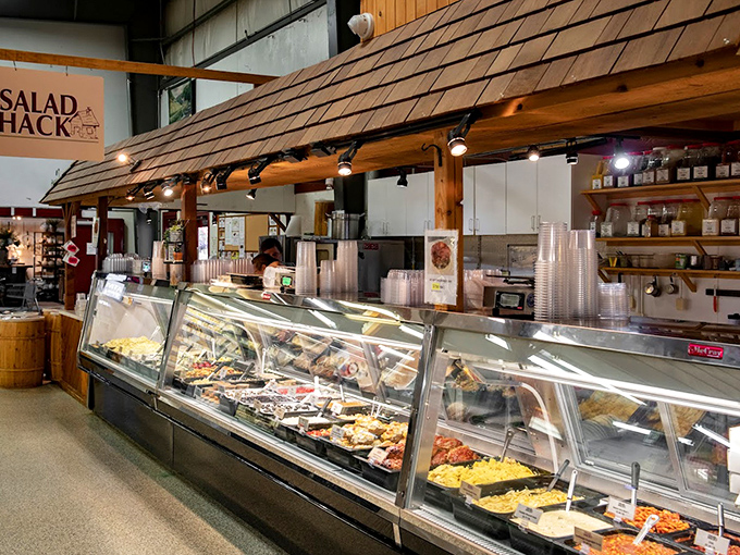 The Salad Hack counter isn't just a meal stop&mdash;it's a colorful parade of homestyle sides that make grocery store deli cases look like sad cafeterias.