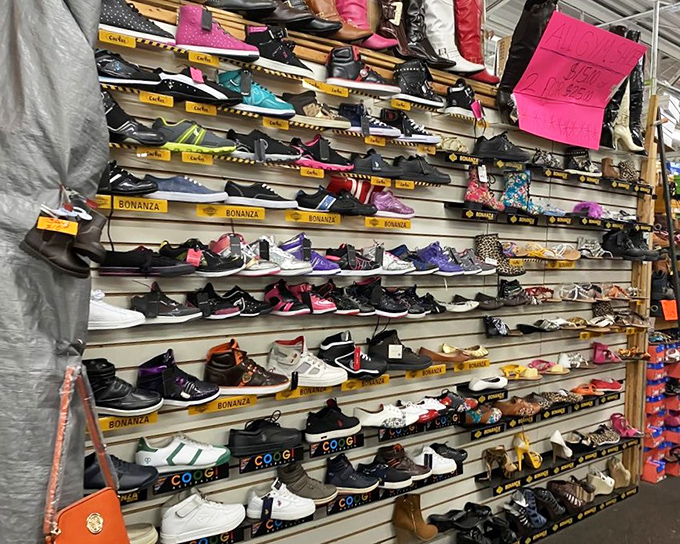 Sneaker paradise where footwear dreams come true. Like a library of soles where every pair tells a different story.