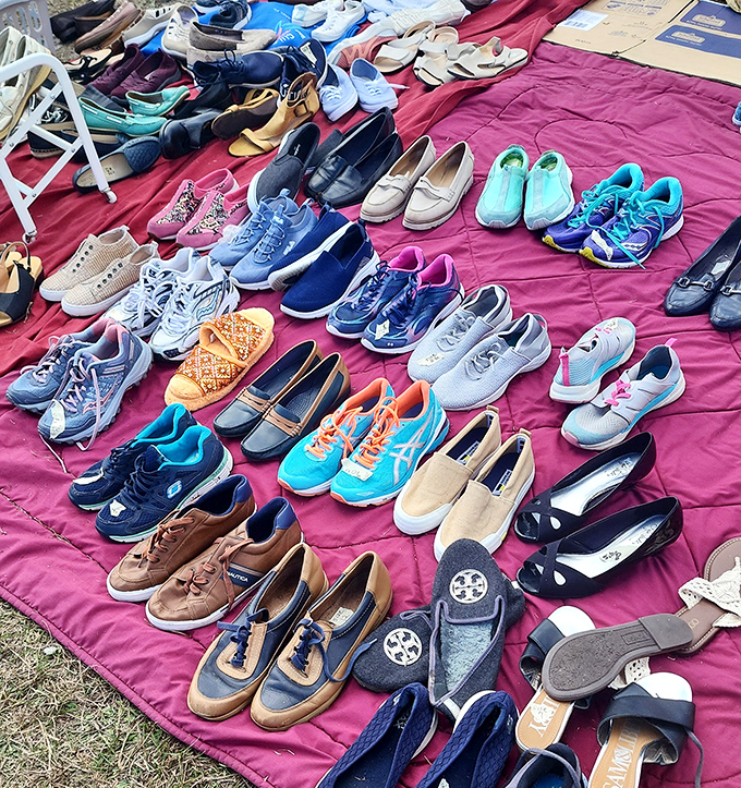 Cinderella's entire closet apparently exploded onto this blanket&mdash;and somehow every shoe has a story.