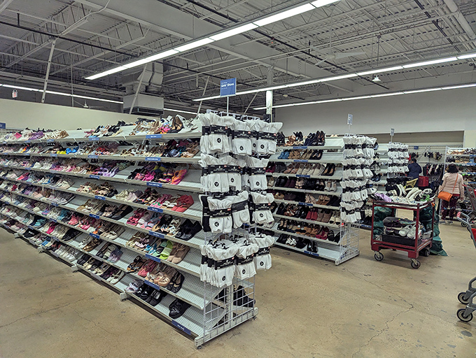 A shoe selection that would make Imelda Marcos feel like an amateur collector. Your next favorite pair is waiting somewhere in this sea of soles.