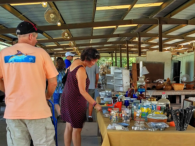 Browsers examine glassware with the careful scrutiny of diamond appraisers. The hunt is often more thrilling than the catch.