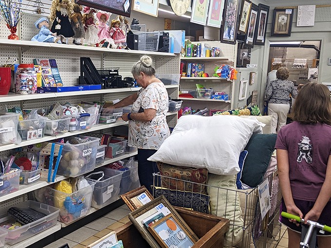 Treasure hunters in their natural habitat. The thrill of the find keeps shoppers coming back to explore every nook and cranny.