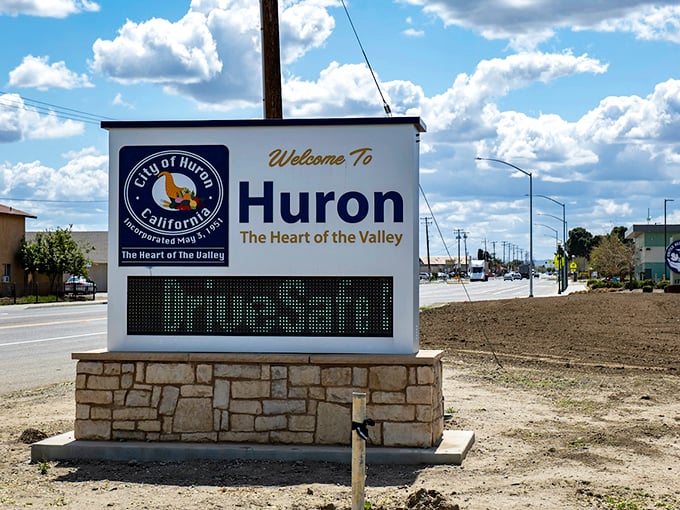 "Welcome to Huron" &ndash; this unassuming sign greets visitors to a town where your retirement dollars stretch further than your imagination.