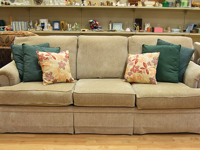 This isn't just a sofa&mdash;it's a statement piece saying, "Yes, I have excellent taste, and no, I didn't pay retail."