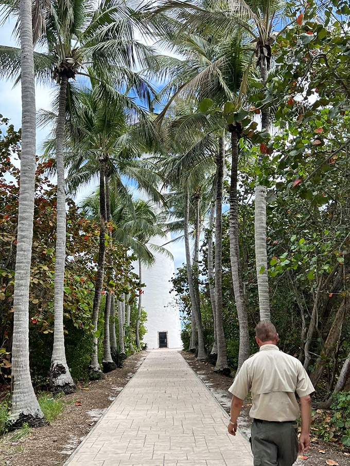 A palm-lined path leading to paradise&mdash;or at least to a historic lighthouse, which is Florida's version of a time machine.