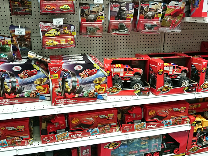 Tiny cars with giant appeal. The Cars merchandise aisle is where adults pretend they're shopping for the kids while secretly reliving childhood.