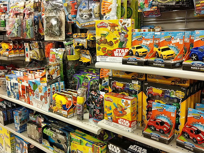 A toy paradise where Star Wars meets Play-Doh, proving you don't need to pay full price for childhood magic.