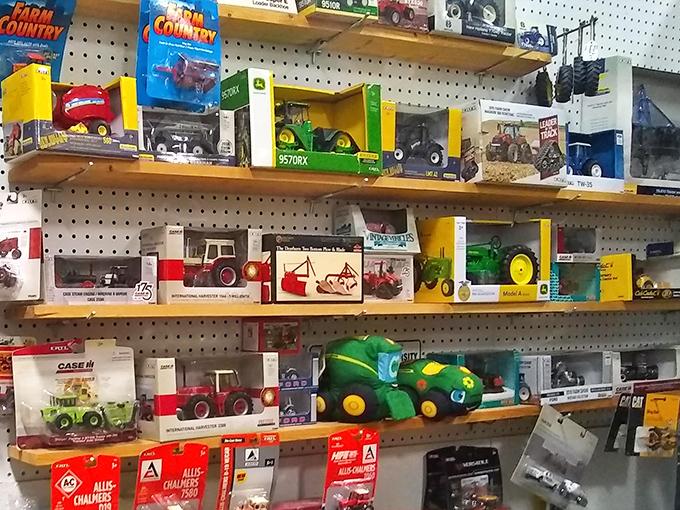 Farm Country indeed! These vintage toy tractors would make any rural-raised boomer misty-eyed, remembering childhoods spent dreaming of harvest time.