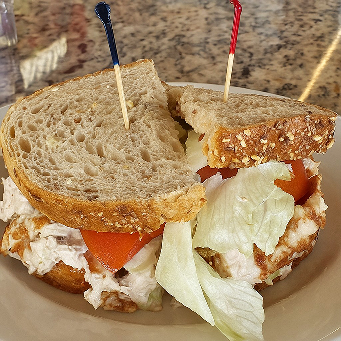 This tuna melt means business, with layers that would make a architect jealous.