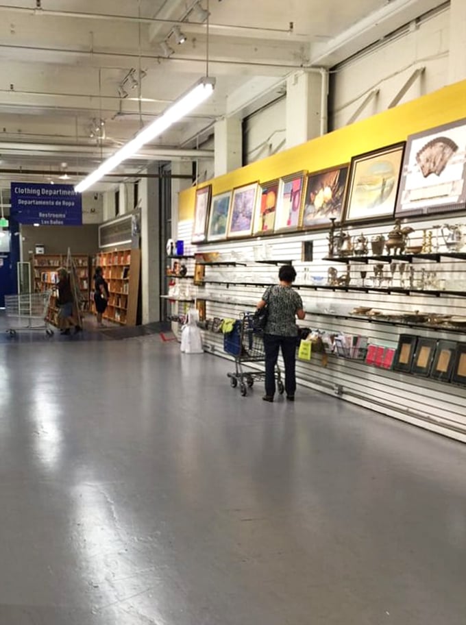 The wide, industrial aisles create a canvas of possibility. Every shopper's cart tells a different story of discovery.