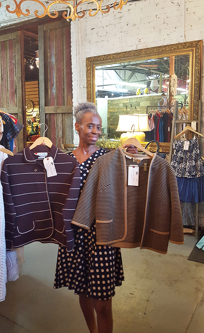 A happy shopper discovers that one person's closet cleanout becomes another person's perfect wardrobe addition and style inspiration.