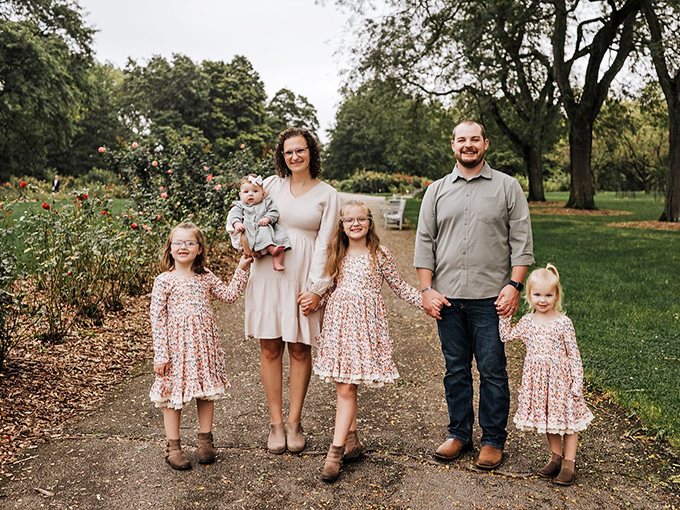 The garden provides the perfect backdrop for family memories&mdash;where kids can learn that beauty doesn't need a charging port.