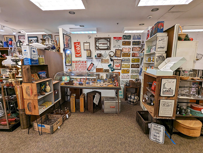 A treasure trove of Americana and nostalgia. This specialty shop offers everything from vintage Coca-Cola signs to license plates that tell stories of roads traveled.