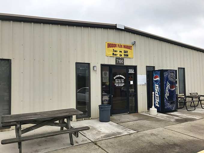 The 311 Flea Market's unassuming exterior hides a world of wonders. Sometimes the plainest packages contain the most extraordinary gifts!