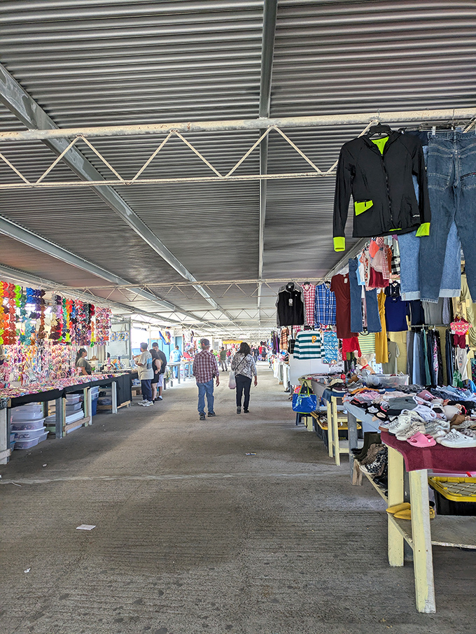 Step into a world where colorful merchandise lines both sides of the aisle. The 77 Flea Market is a feast for the senses!