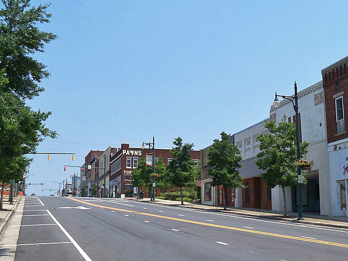 Albemarle's post office stands solid as your Social Security check in this affordable haven.