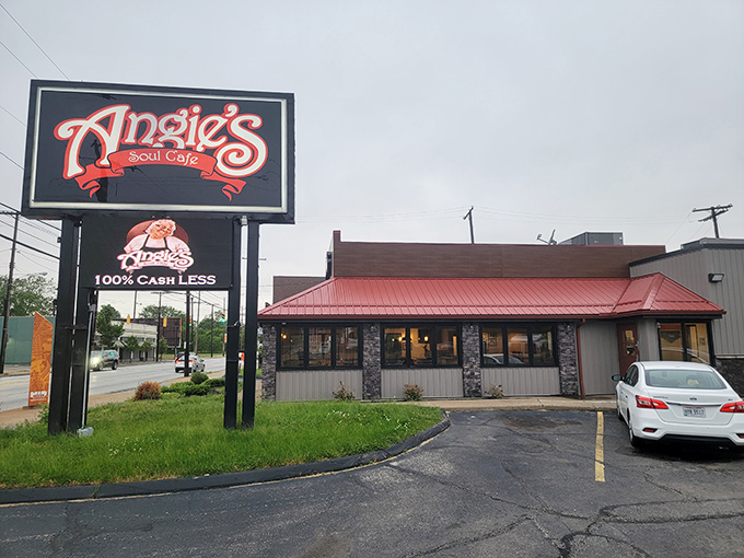 Angie's Soul Cafe stands proud on Carnegie Avenue, where Cleveland's comfort food dreams come gloriously true.