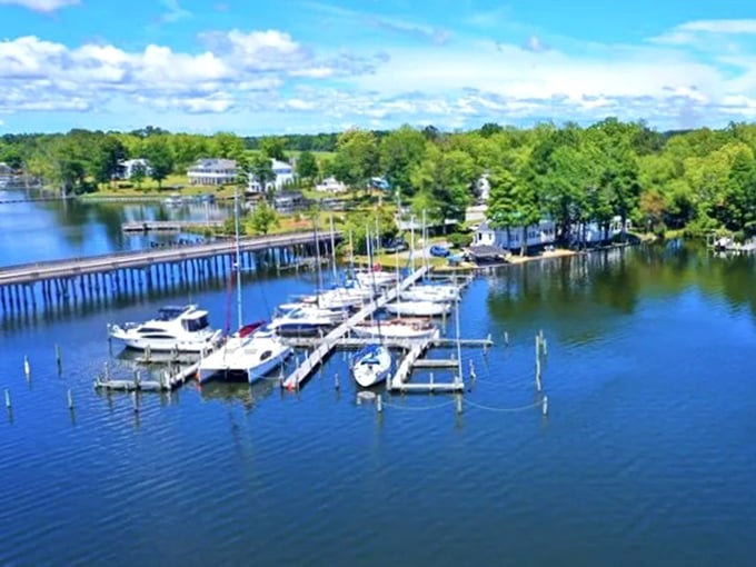Bath Waterfront: Bath's serene waterfront makes you want to quit your job and become a professional porch-sitter. The benefits package? This view!