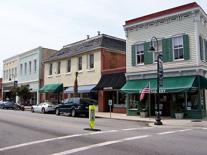 Classic-themed buildings where fresh catches meet Southern hospitality in picture-perfect coastal settings.