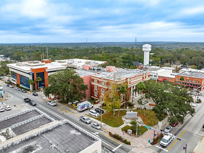 Main Street America lives on in Brooksville, where every storefront could star in a feel-good movie.