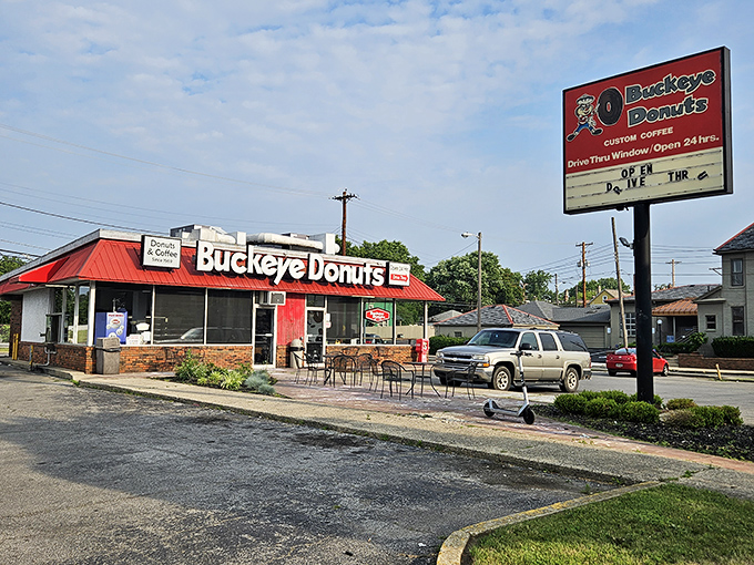 Buckeye Donuts wears its Columbus heritage proudly, serving up comfort food that fuels both late-night cramming and early-morning commutes.