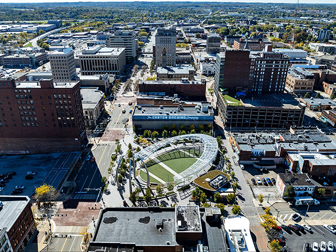 Canton's urban landscape spreads out like a well-planned neighborhood where community truly matters most.