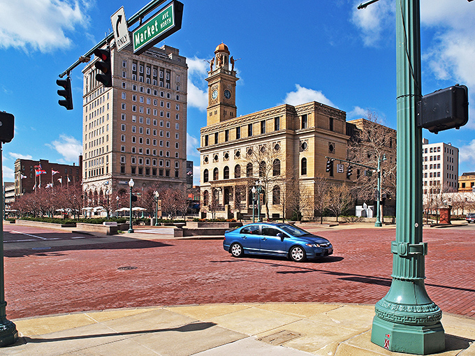 Canton's historic district showcases ornate details from a bygone era. These beautiful buildings house some of Ohio's most affordable living.