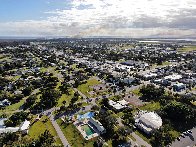 Clewiston from above looks like a Monopoly board where everyone decided to build hotels near the water&mdash;smart real estate moves!