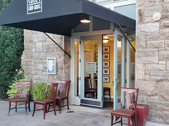 Stone and elegance define this Napa Valley gem where wine country meets world-class carnivorous craftsmanship perfectly.