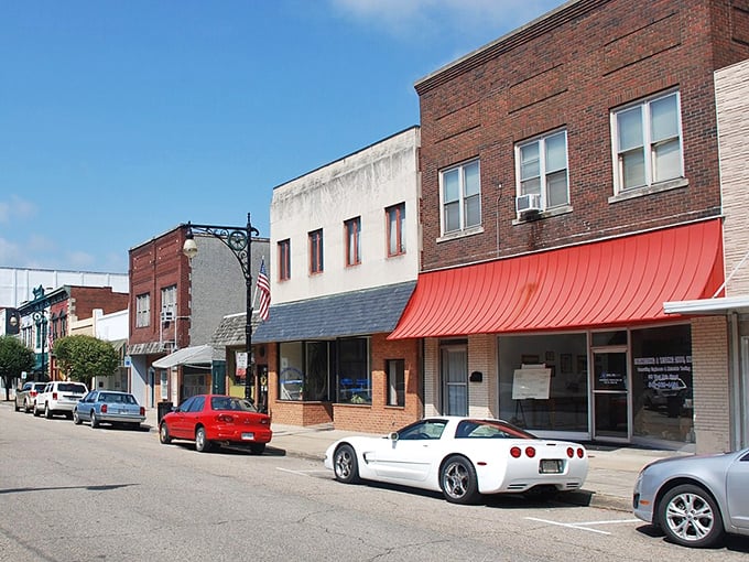 Covington's main street offers that quintessential small-town feel, where rushing is optional and window shopping is still an afternoon activity.