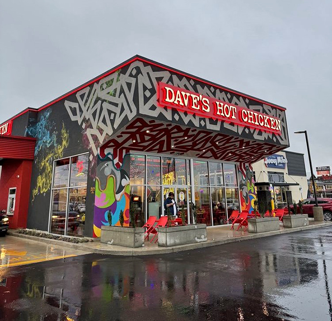 Graffiti meets Nashville heat - Dave's brings the fire to Salem's chicken scene.