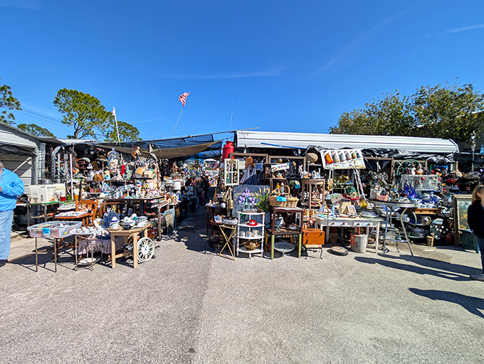 Antique treasures and vintage finds create an outdoor museum where everything's actually for sale.