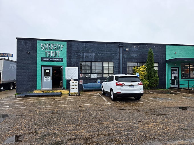Diversity Thrift's industrial-chic exterior hints at the eclectic mix of finds waiting inside this Richmond gem.