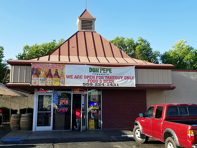 That distinctive pointed roof makes this place look like a fairy tale taco castle - and the food inside is magical.
