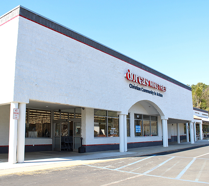 Dorcas Ministries combines clean, professional presentation with the thrill of discovering unexpected treasures at unbeatable prices.