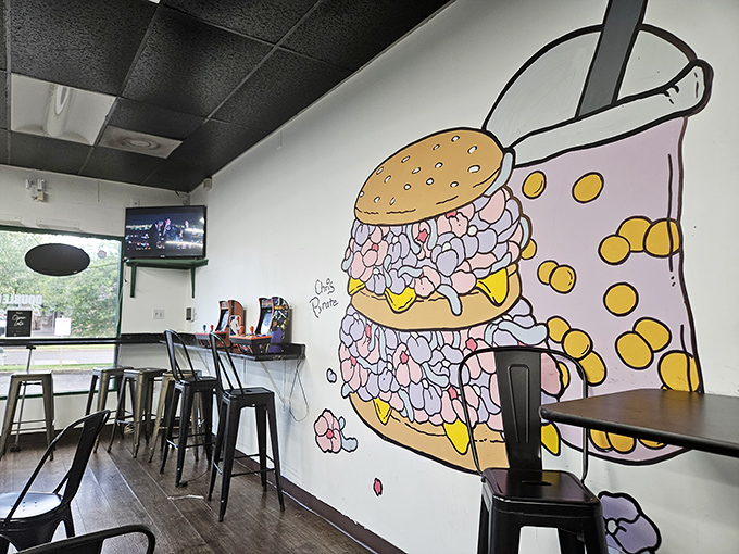 Clean lines, focused mission: sometimes the simplest burger joints deliver the most satisfying results.