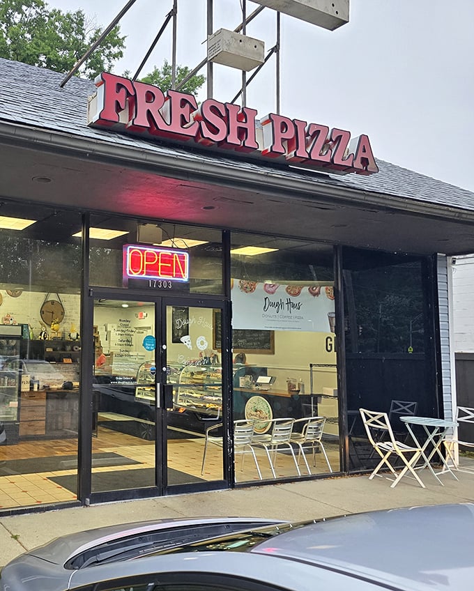 This humble brick building proves that great donuts don't need fancy facades to win hearts.
