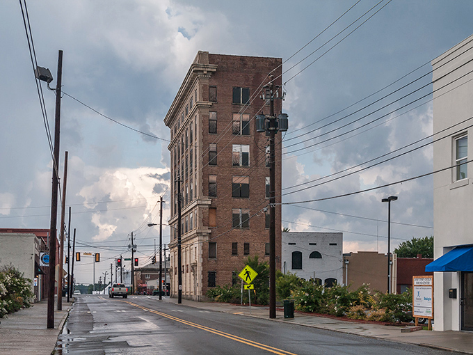 Dublin's downtown where every building looks like it has a story worth hearing over sweet tea. 
