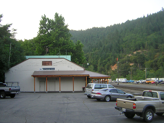 River town tranquility: Where Mount Shasta watches over streets that remember simpler, sweeter times.